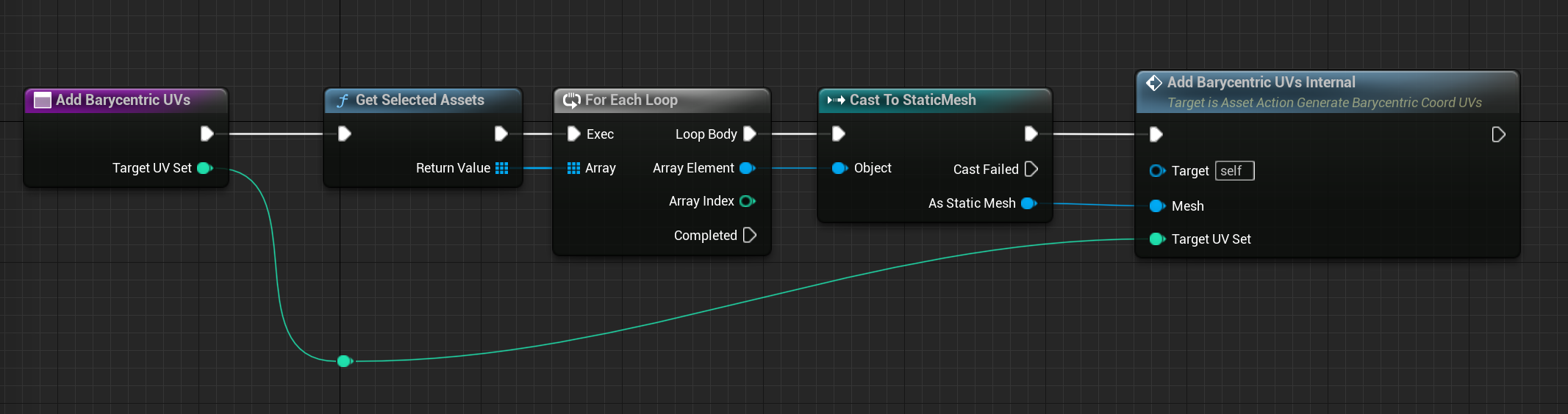 Custom Wireframe Material using Geometry Scripting for Barycentric UVs | Ryan DowlingSoka